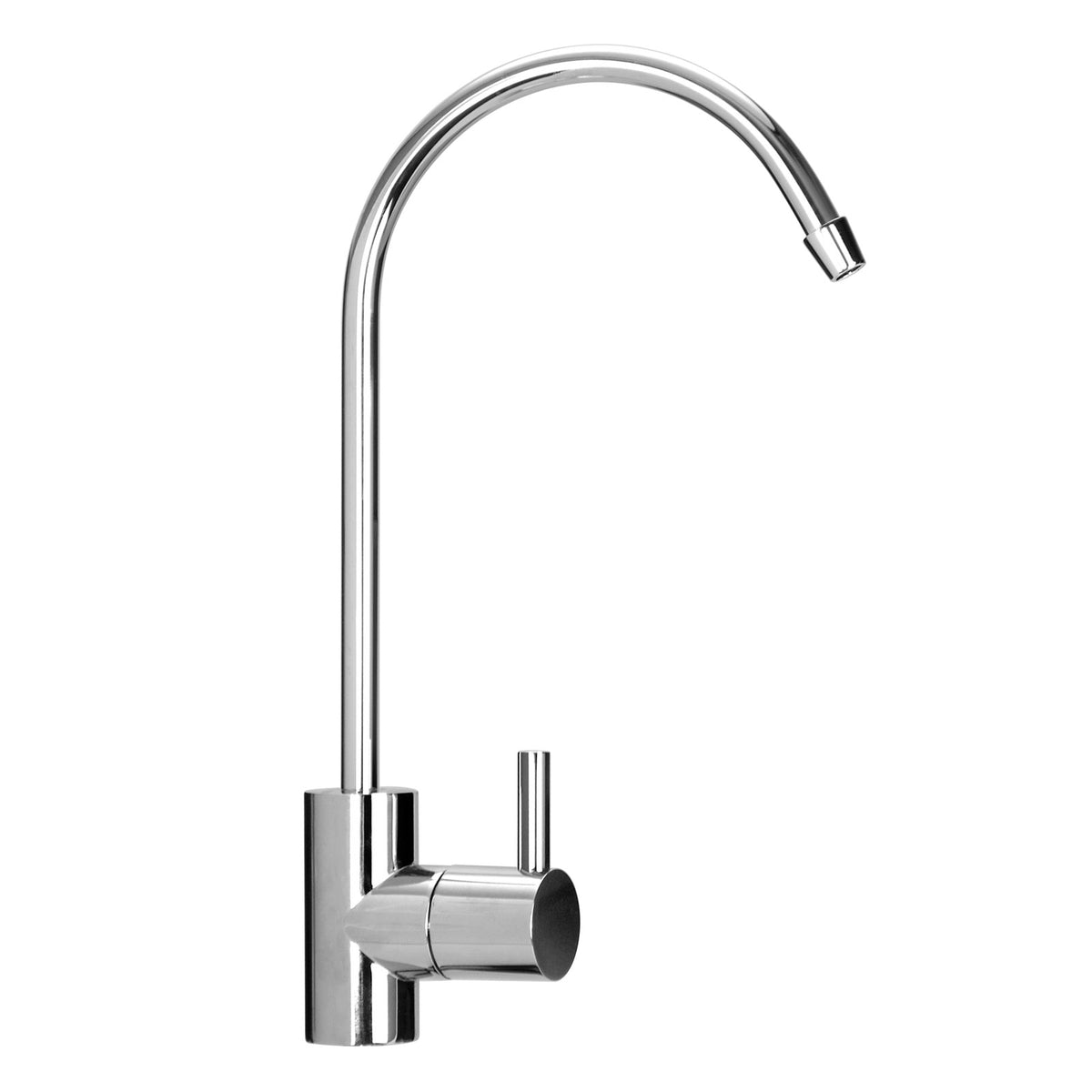PUROFLO Chrome Plated Long-Neck Contemporary Filter Faucet